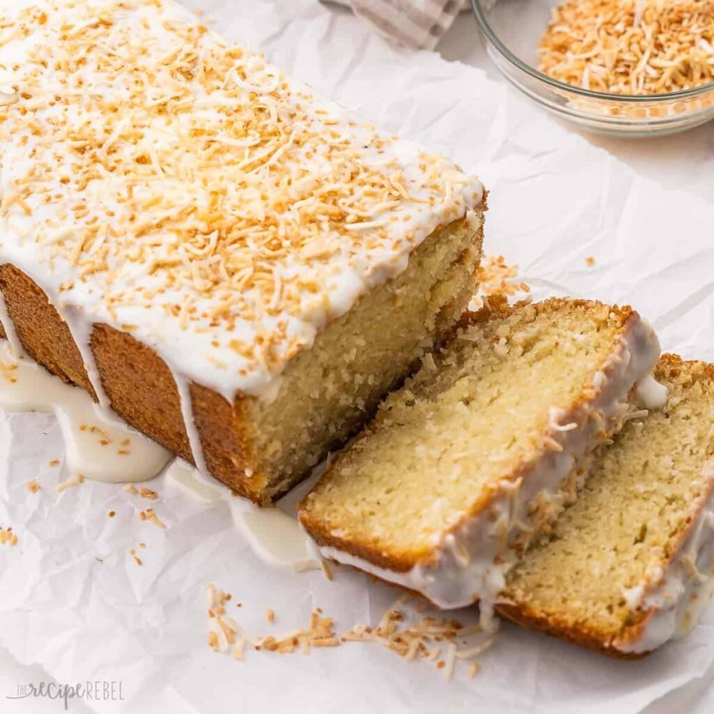 Pain de noix de coco avec glaçage au fromage à la crème - La recette ...